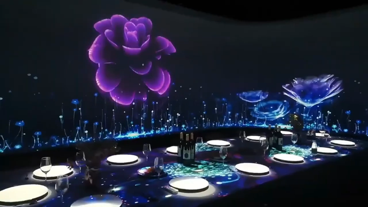 Dining Experience Restaurant Enjoyment Immersive Projection 3d Mapping ...