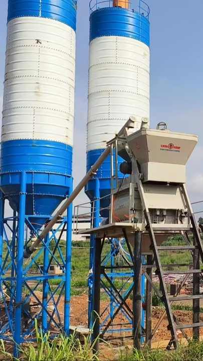 KEXIN Electric Automatic Portable Concrete Batching Plant with Motor 25 ...