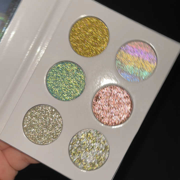 Customizable Eyeshadow Palette - 6 Colors Duochrome