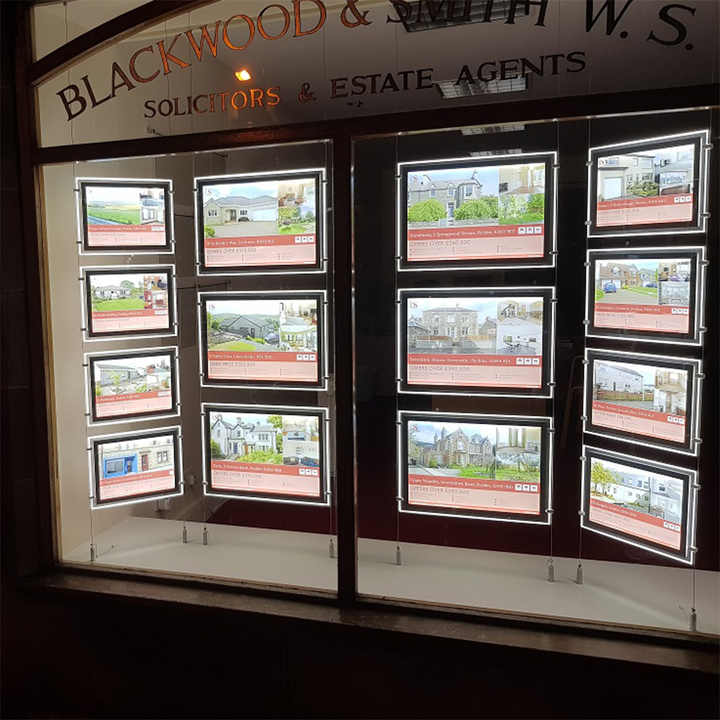 Shop Promotional Backlit Sold Sign Hanging Poster Frame A3