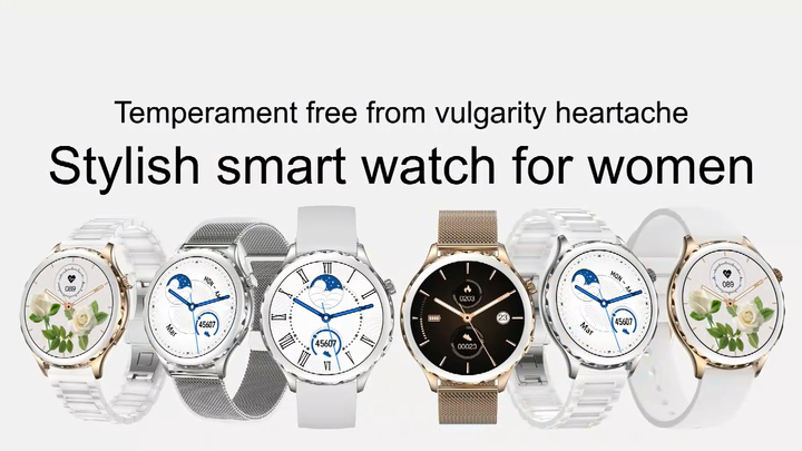 Smartwatch for Women with HD Color Display and Heart Rate Blood ...