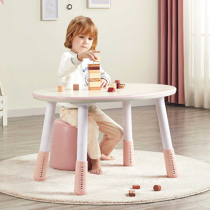 Free Sample Wooden Height Adjustable Baby Desk Home Children Furniture ...