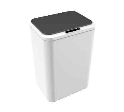 Rectangle Intelligent stainless steel trash can Electric Self Sealing ...