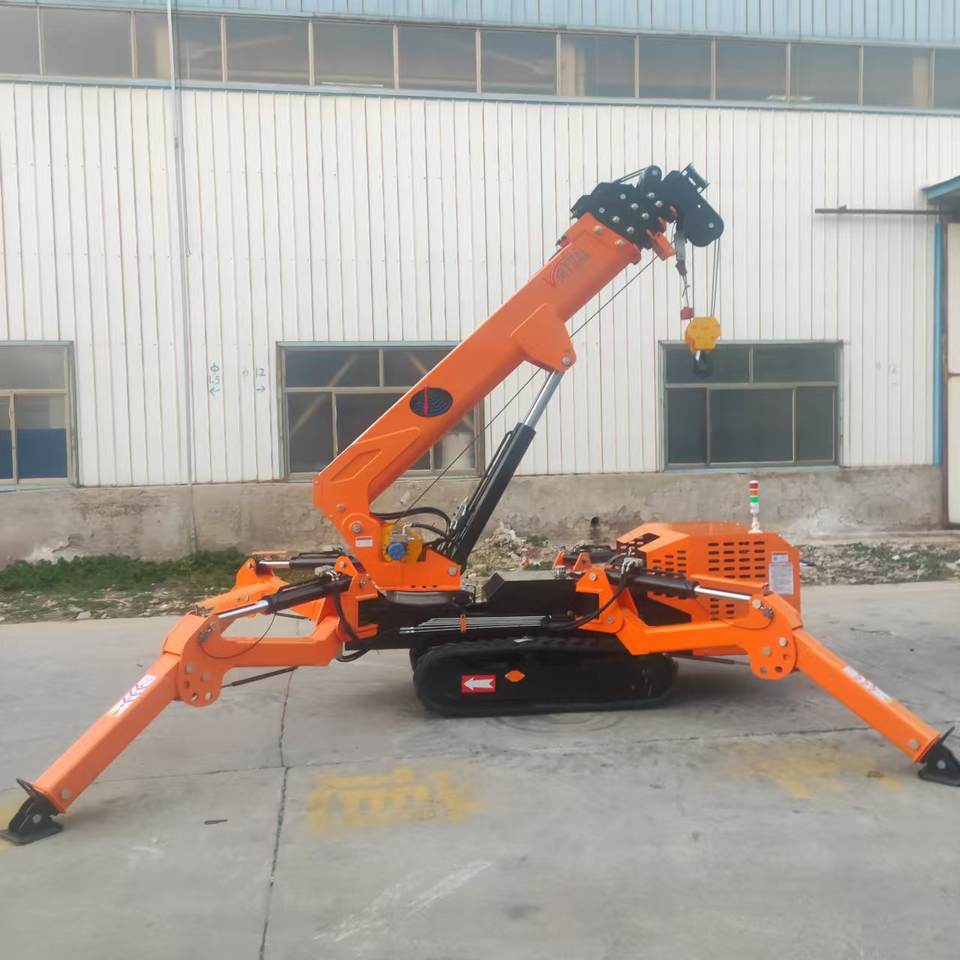 1t 2t 3t Mini Crawler Crane with Vacuum Suction Cup Panel Lifter ...