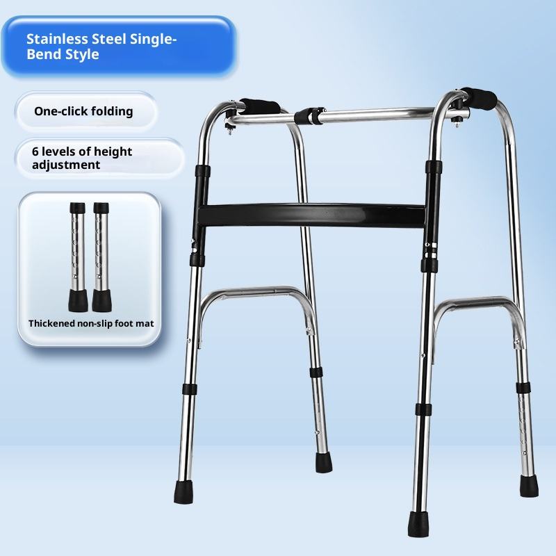 Upright Rollator Adult Folding Walker Walking Frames Standard Adults ...