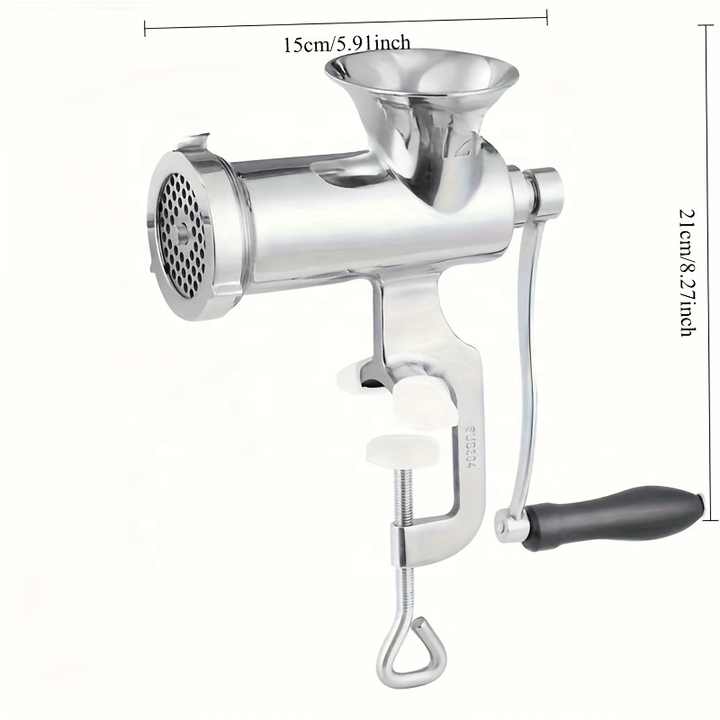 1pc Stainless Steel Manual Meat Mincer Hand-Crank Food Processor with ...