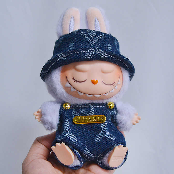 Labubu Clothes Luxury Designer 17cm Labubu Doll Clothes with Bucket ...