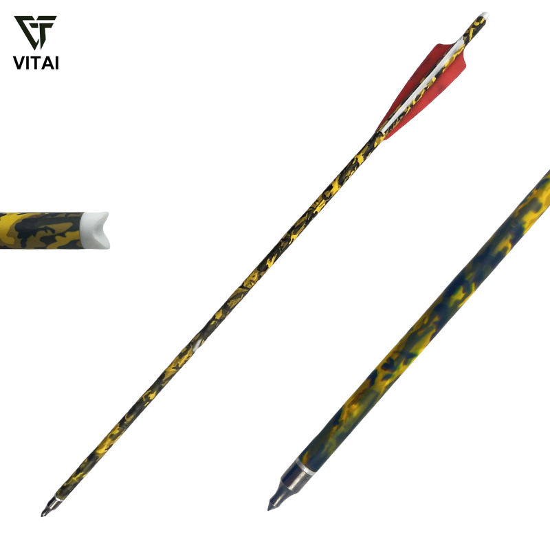 20 Inch Crossbow Arrow Bolts Mixed Carbon Shaft with White Plastic Nock ...