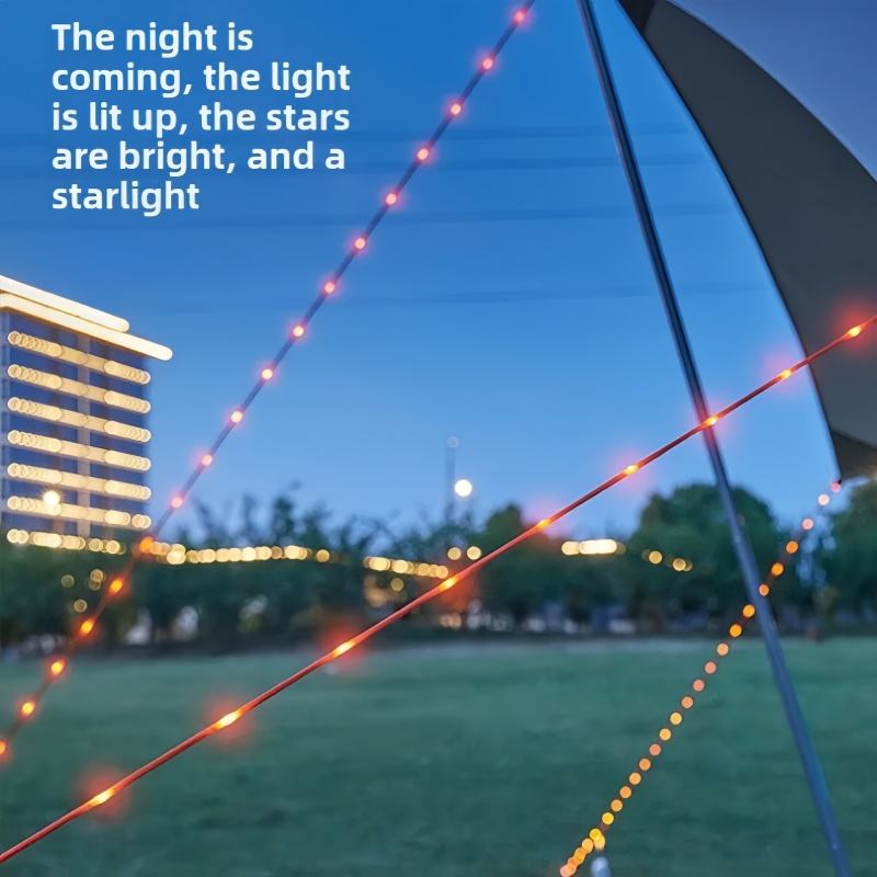 USB Rechargeable LED String Light IP65 Portable Braid Rope Christmas ...