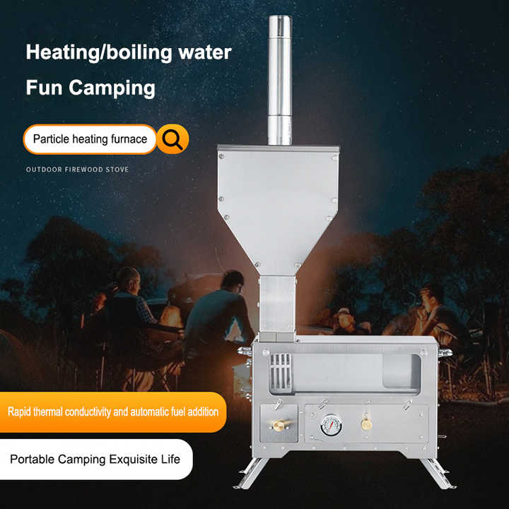 Portable Biomass Pellet Stove - Efficient Outdoor Heating