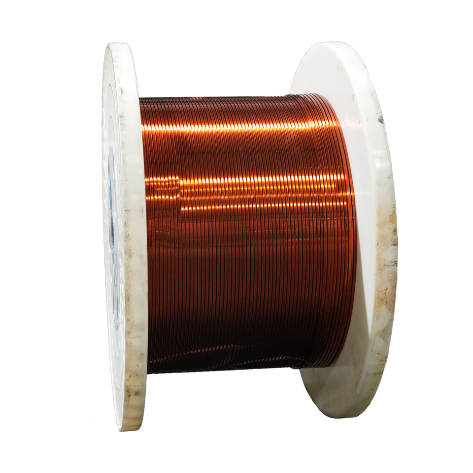 120-240℃ Flat Copper Winding Wire for Transformer Enamelled Flat Copper ...