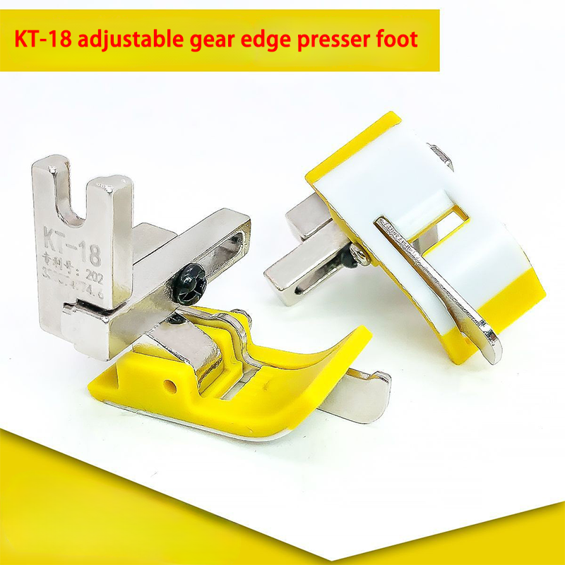 KT-18 Adjustable Edge Guide Presser Foot - Precision Topstitching