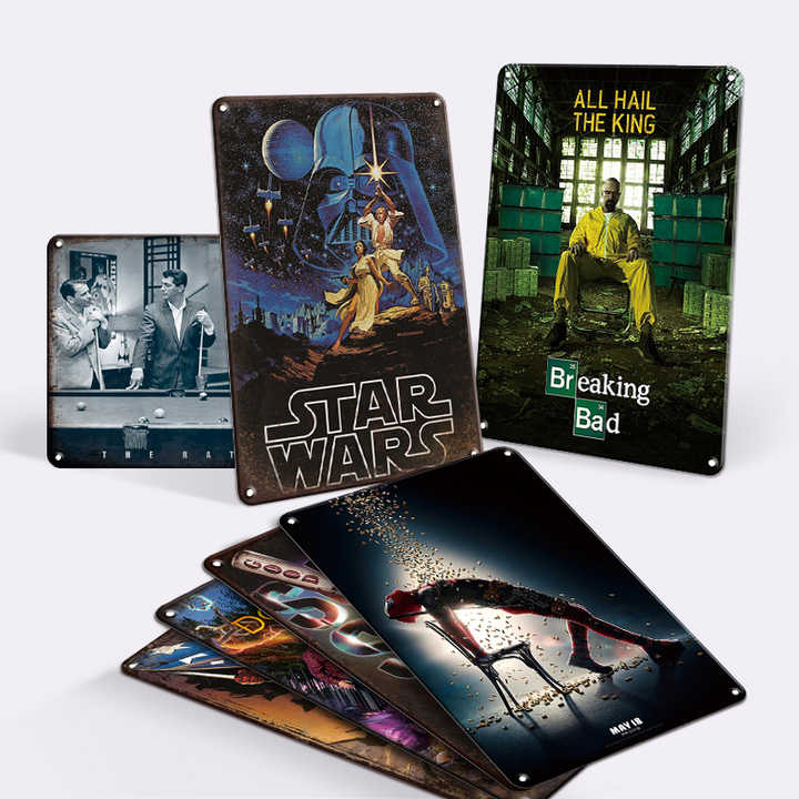 Custom Movie Vintage Tin Sign Metal Poster Plaque Vintage Film Tin Sign ...