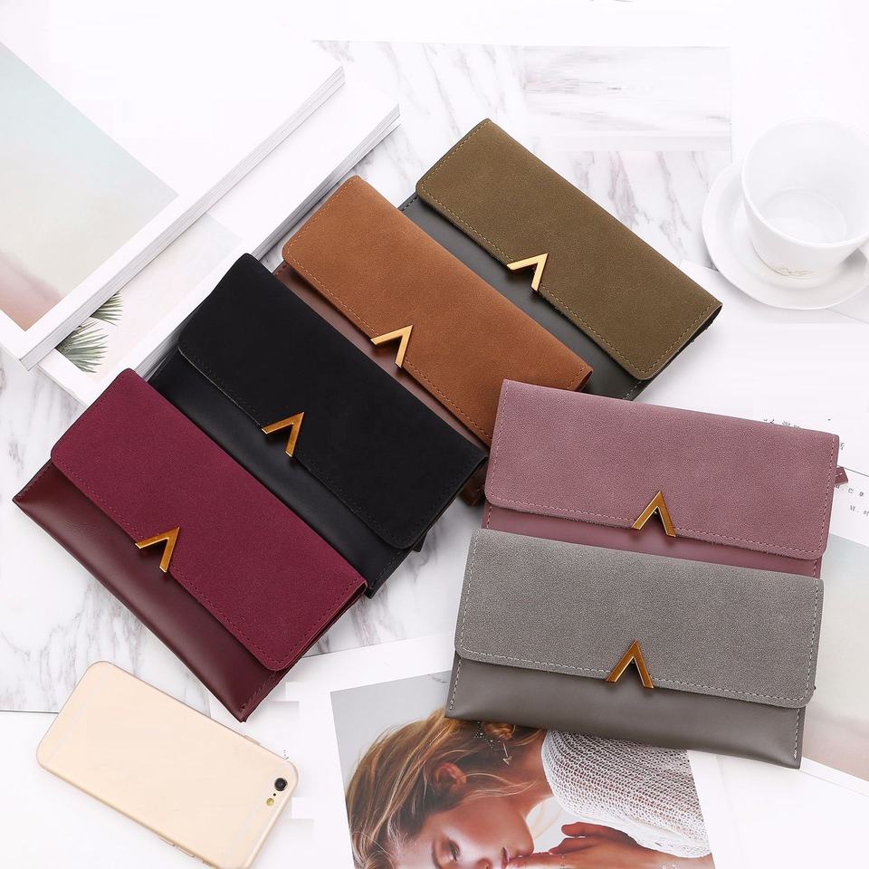 FSW271 Wholesale Ladies Cash Envelope Wallet Pu Leather Designer ...