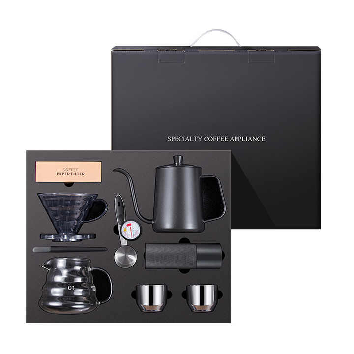 Outdoor Manual Grinder Coffee Maker Gift Set for Travel