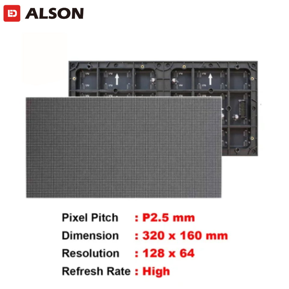 3840Hz High Refresh Indoor LED Video Wall Full Color 320*160mm ...