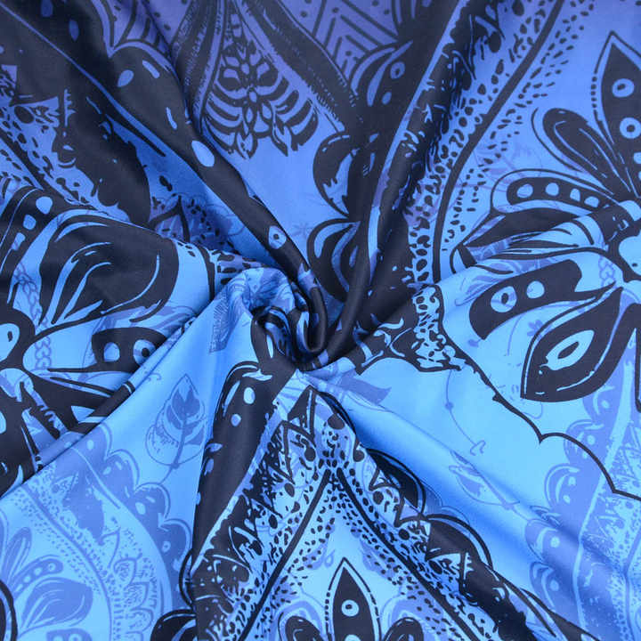 Tribal Tropical Hawaiian Design Micronesia Mumu Pacific Islander Fabric ...
