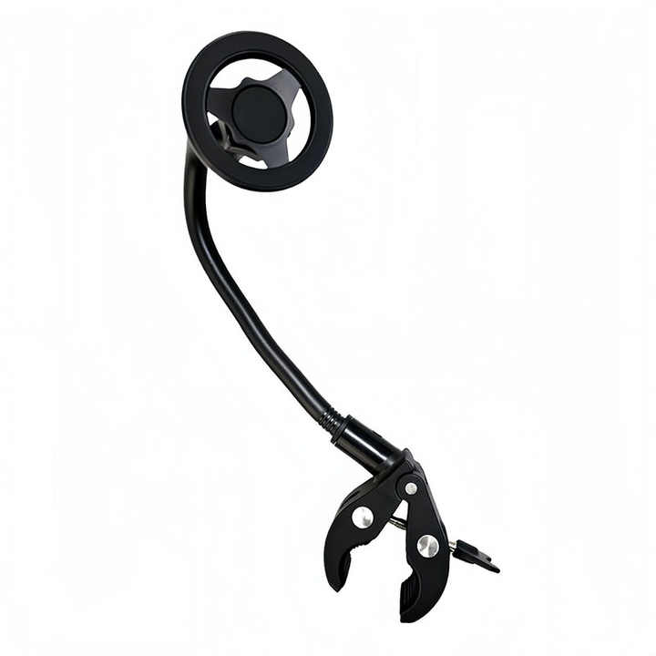 Flexible Metal Silicon Rubber Goose Neck Clamp - Ideal for Stroller