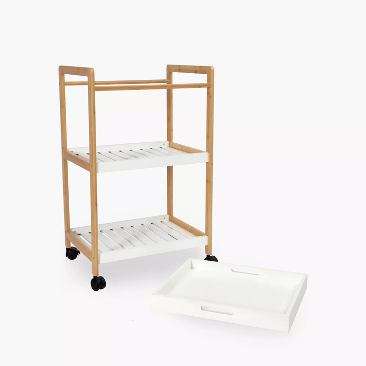 Custom 3 Tier Mobile Serving Trolley Kitchen Cart with Rolling Wheels ...