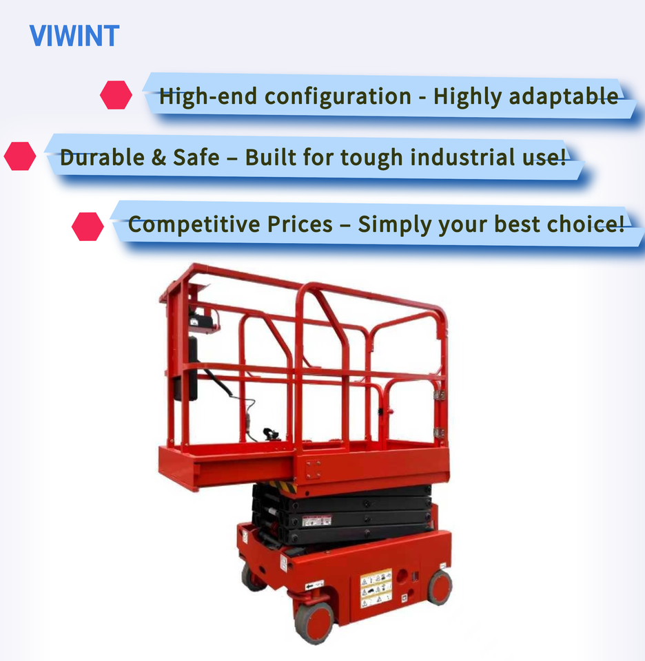 CE ISO Scissor Lift Table Elevated Electric Aerial Work Platform Table ...