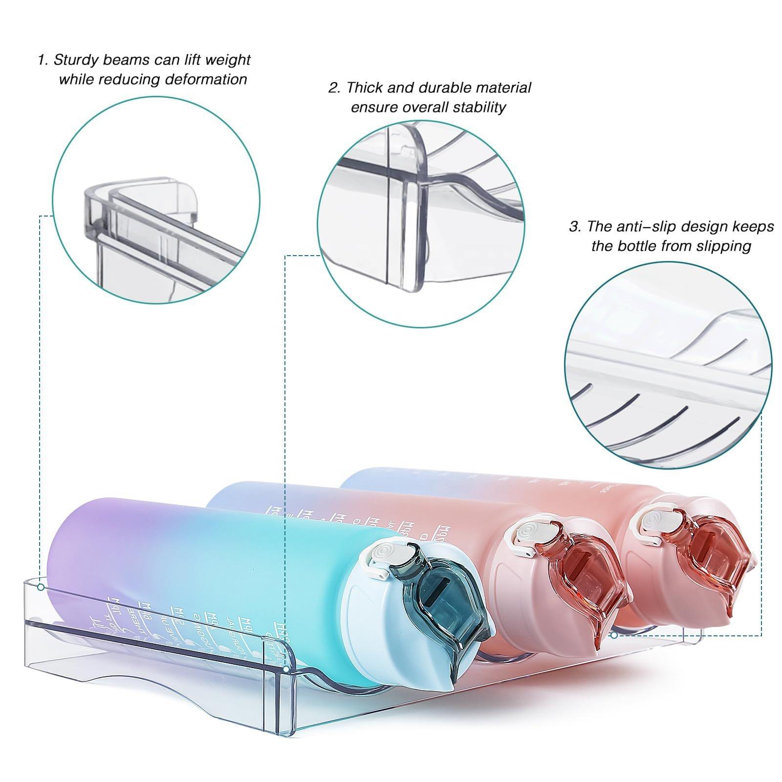 Stackable Plastic Bottle Holders - Durable & BPA Free