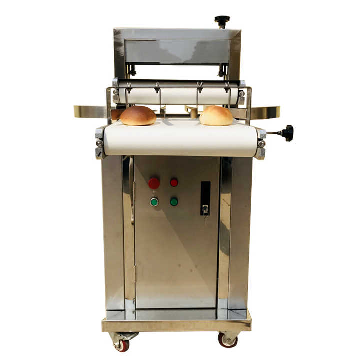 Automatic Bread Full Cutting Machine Burger Slicer Hot Dog Bun Half ...