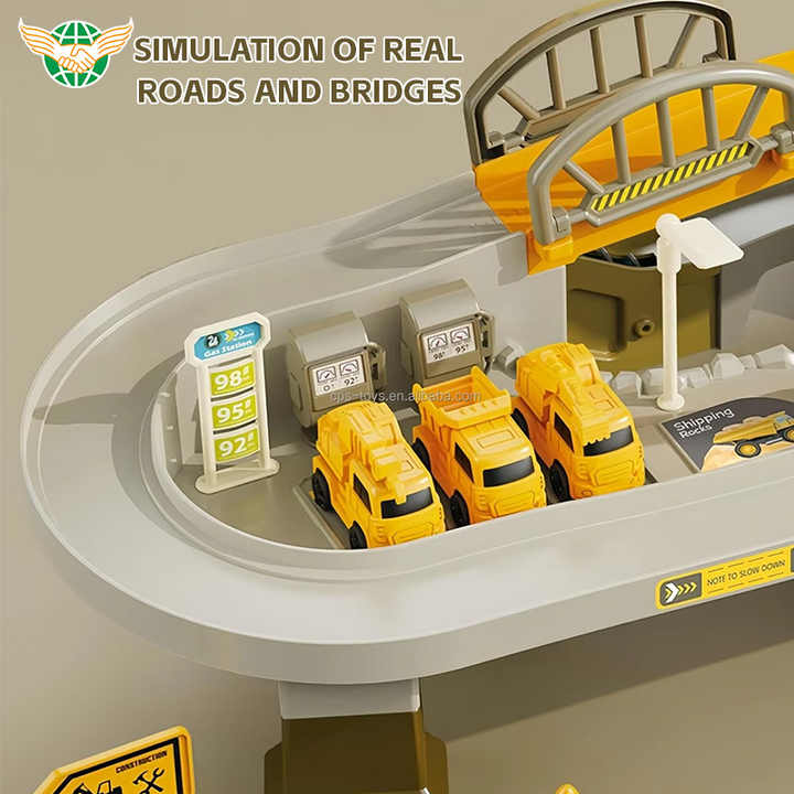 Mini Race Car Adventure Play Set Race Track Slot Toys Electric ...