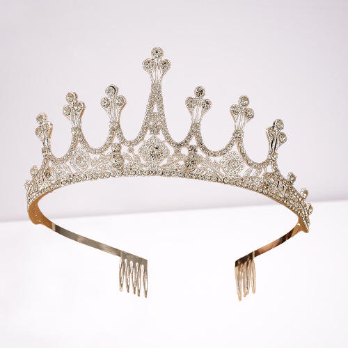 Crystal Rhinestone Pageant Crown Headband Hair Accessory High-end ...