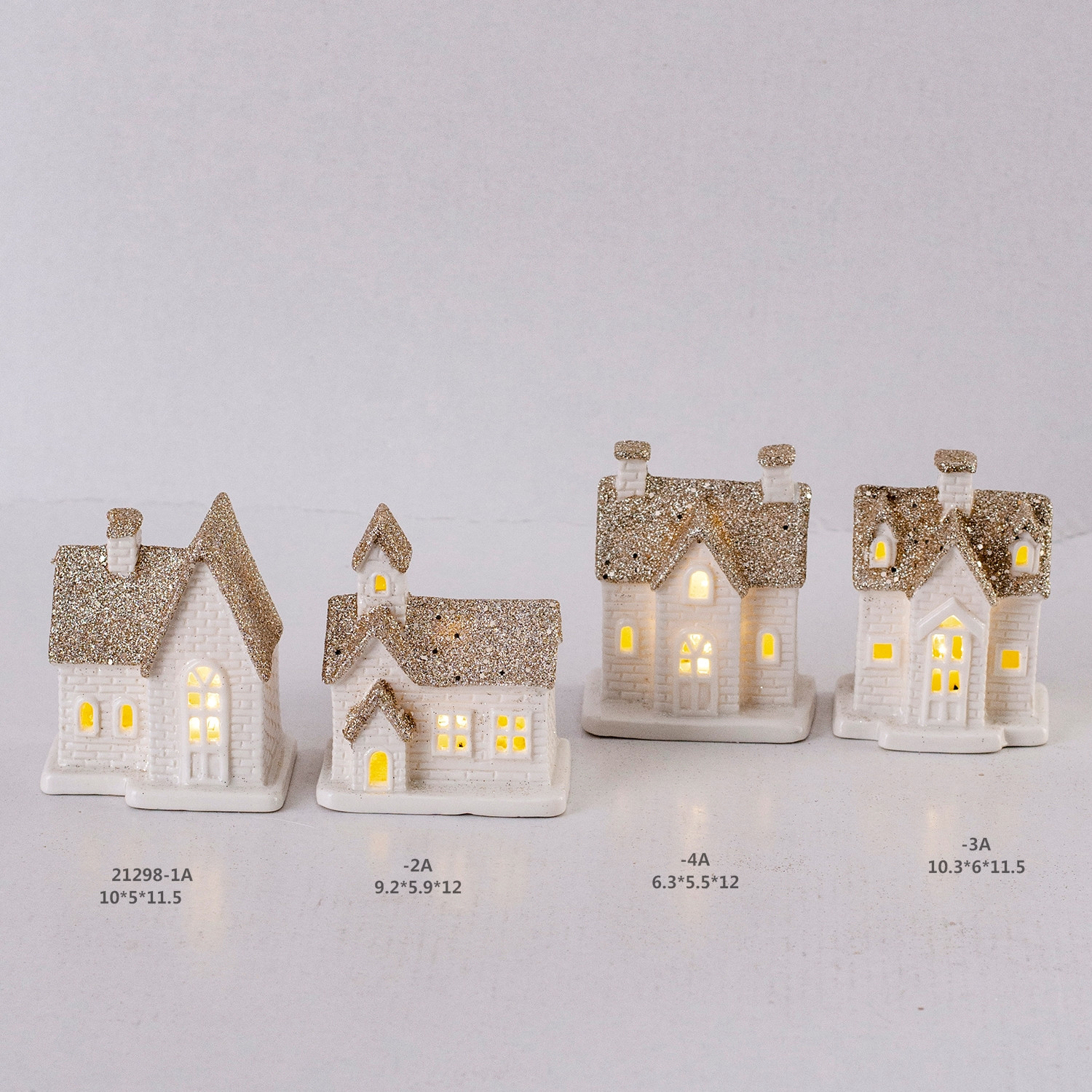 Ceramic Christmas Light Houses - Holiday Decor Solutions