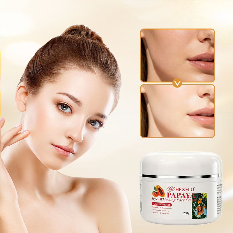 HEXFLU - Papaya Super Whitening Face Cream 200g - Brightening ...