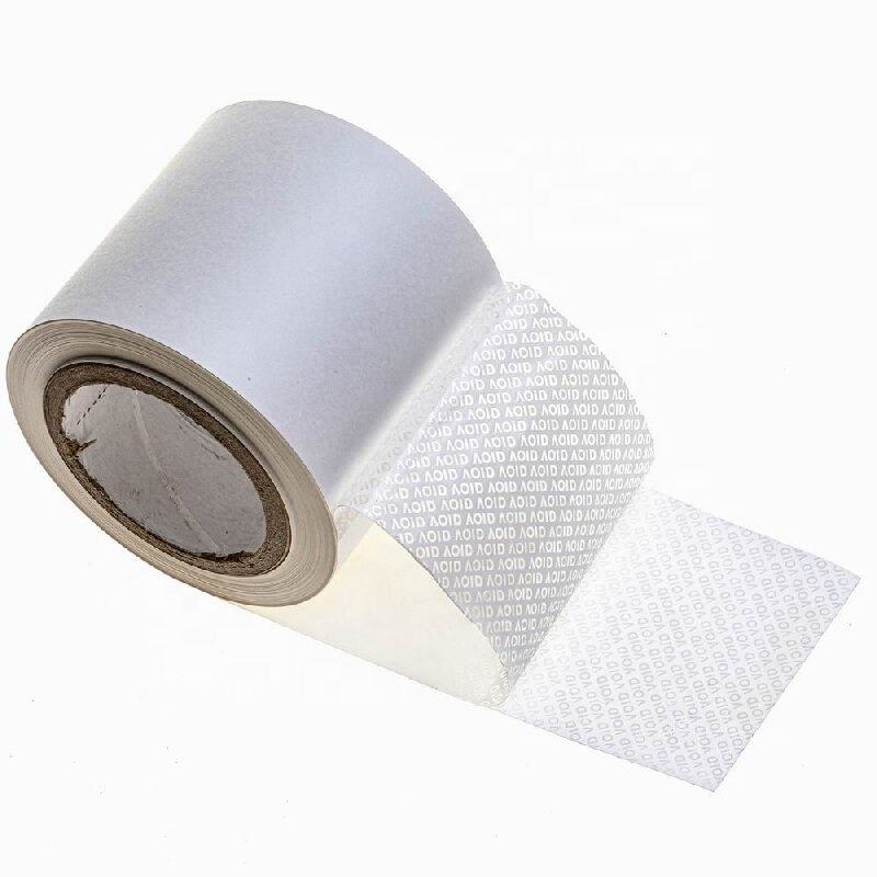 Tamper Evident Printing Material Tamper Proof Paper Matte Silver VOID ...