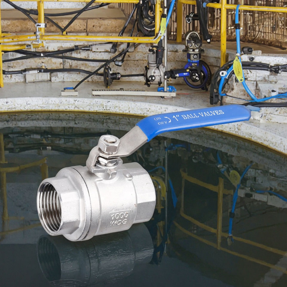 2PC Manual Ball Valve 304 Stainless Steel Two-Piece Internal Thread ...
