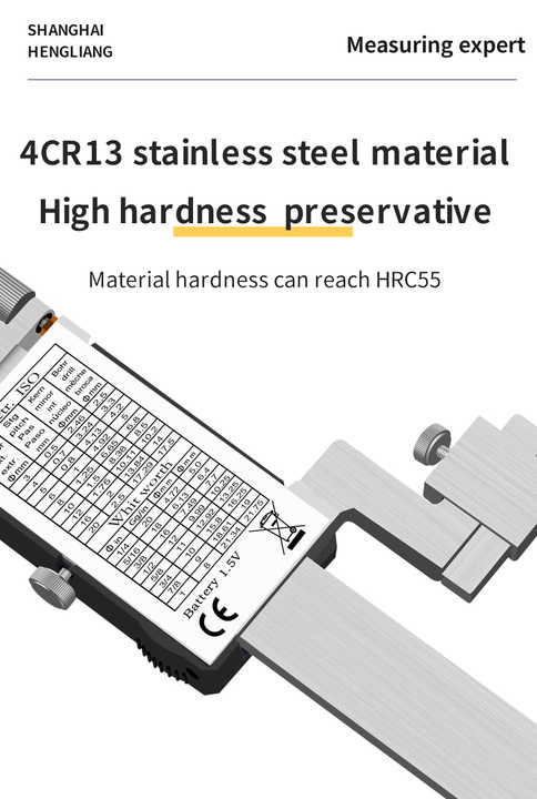 Hengliang Stainless Steel Altimeter - Precision Height Ruler