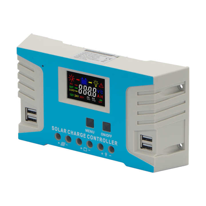 GCSOAR 30a Lithium Iron Lifepo4 Battery Charger Regulators Stabilizers 12V 24V Dual USB PWM DC ...