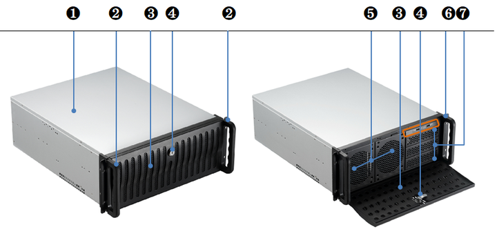 4U 19 Inch Rack Server Case Bays Computer Chassis| Alibaba.com