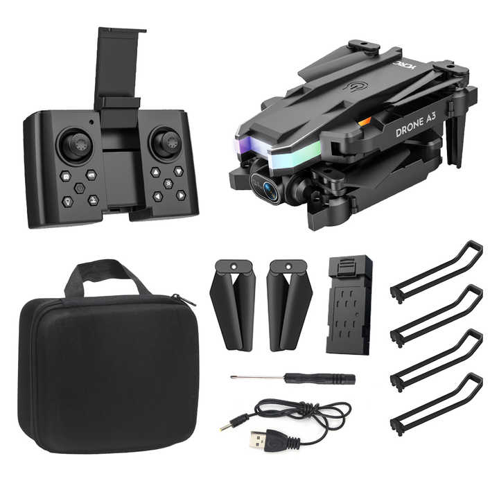 A3 Mini Drone - 4K HD Dual Camera Foldable RC Helicopter