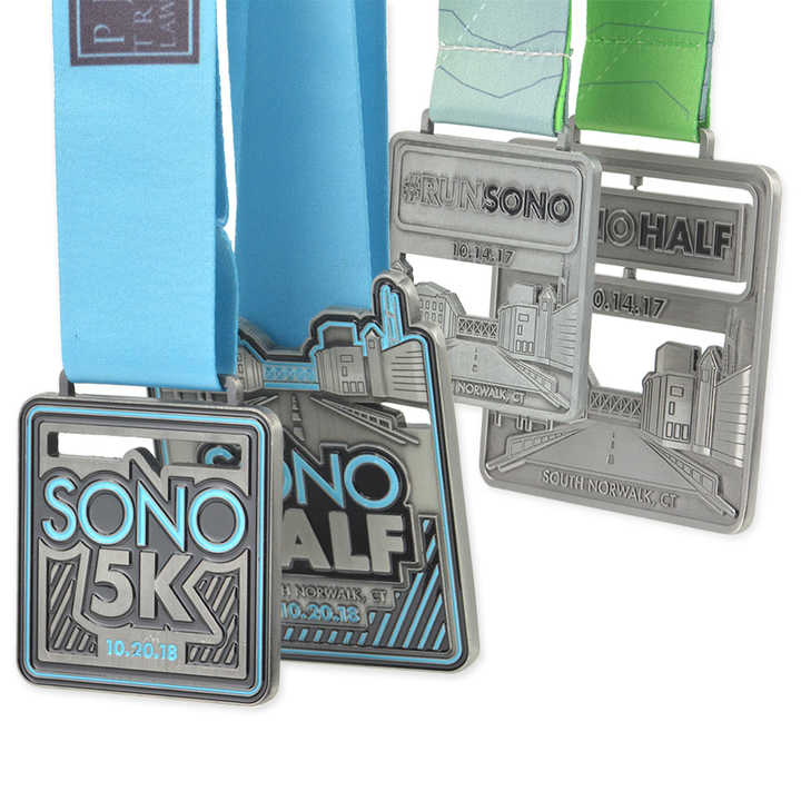 OEM Manufactures Marathon Race Finisher 5k Running Award Custom Metal ...