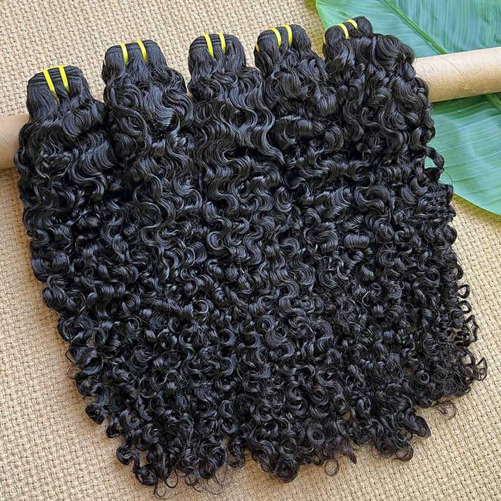 Wholesale 10A 12A Grade Unprocessed Raw Vietnamese Weave Bundle Burmese Curly Human Hair Bundles ...