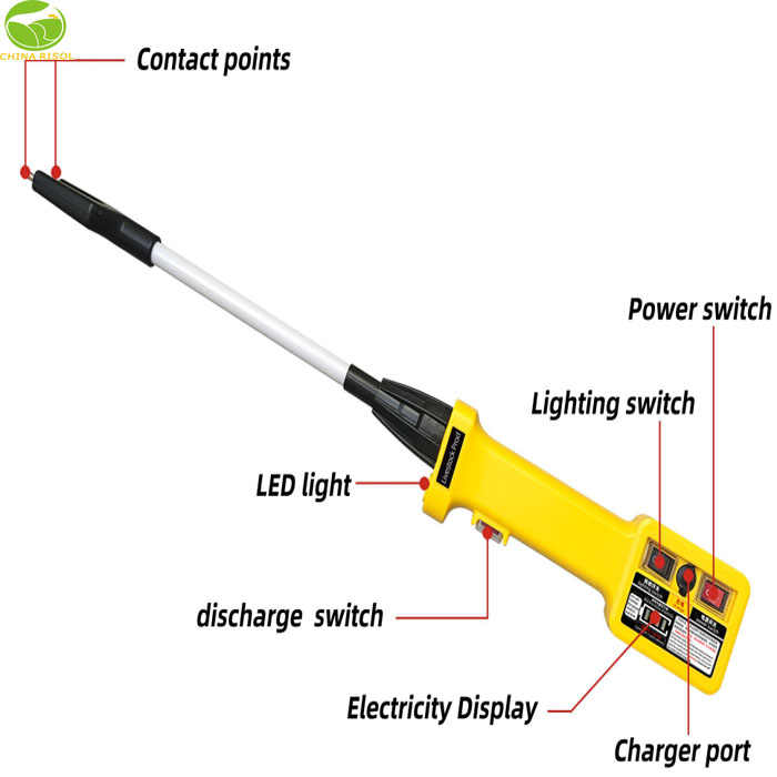 Long Rechargeable High Power Management Animal Pig Cattle Sheep Drive ...