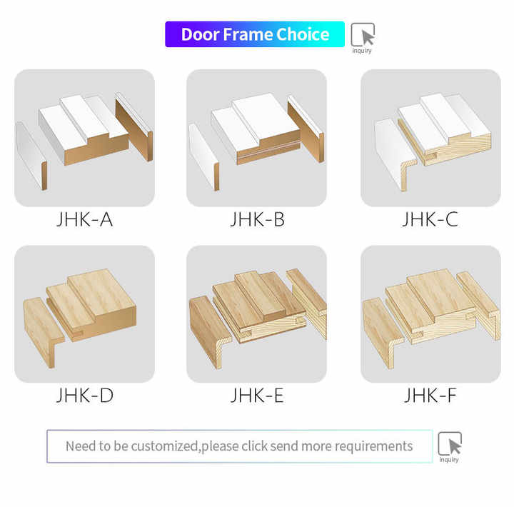 JHK MDF HDF White Primer Hollow Core Solid Core Doors