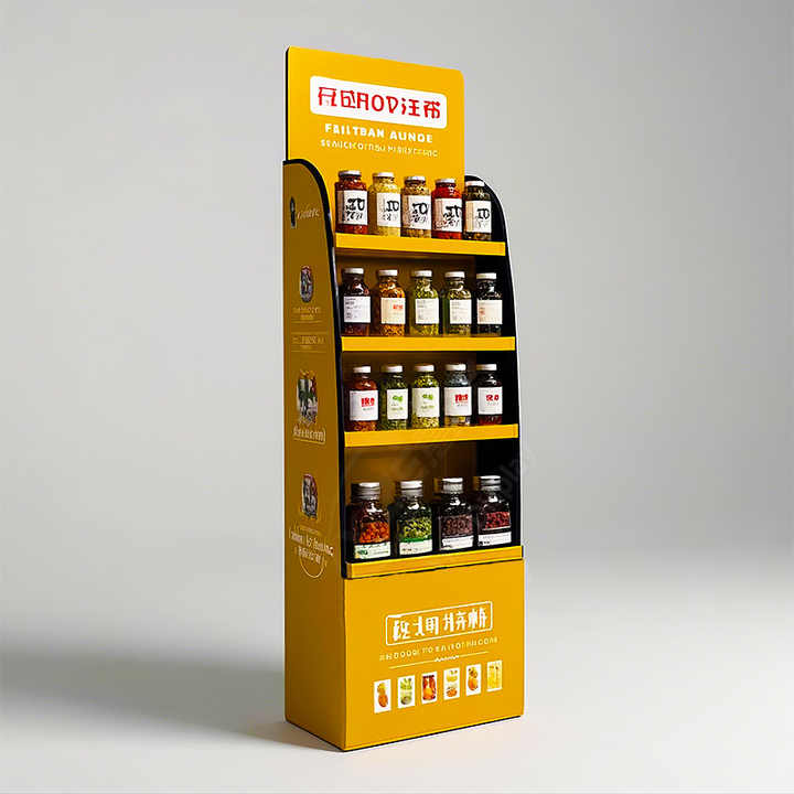 Custom Design Supermarket Corrugated Spices Display Rack Cardboard Food ...