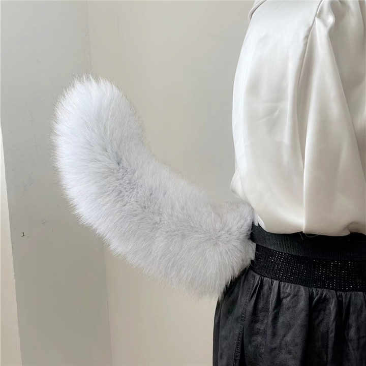 Multi-Function Detachable Design Real Fox Tail Fur Tail Adult Toy ...