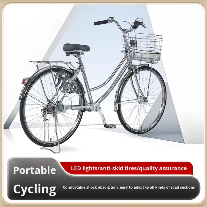 KAWANO Japanese 26-Inch Lightweight Commuter Bike Stainless Steel Three ...