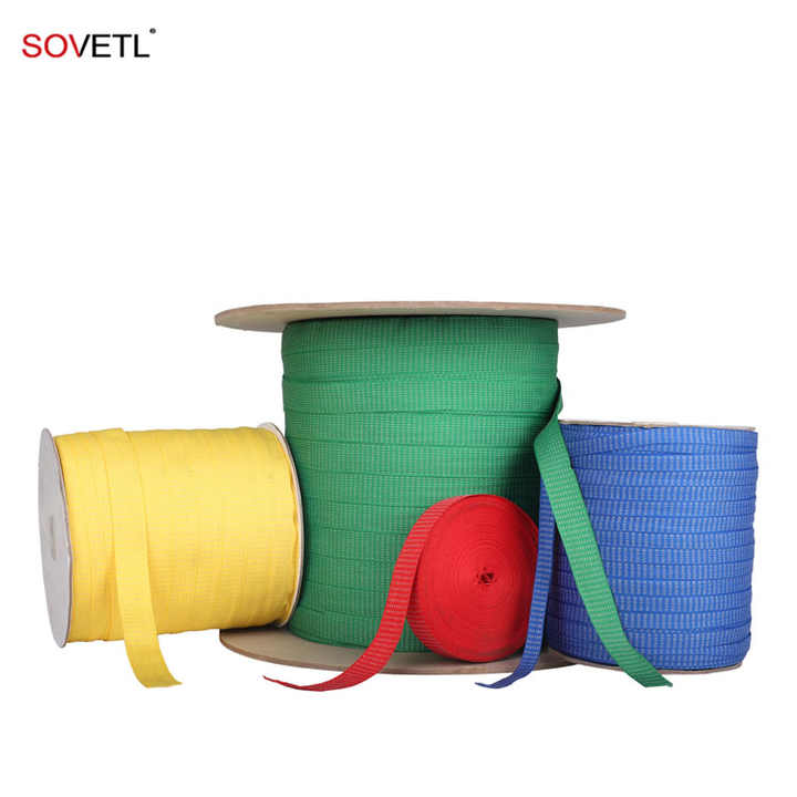 5mm-15mm Polyester Conductive fiber strap Plain weave Anti static ...