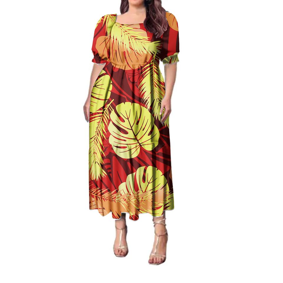 Samoan Tribal Design Women Daily Dresses Polynesian Print Clothing Plus ...