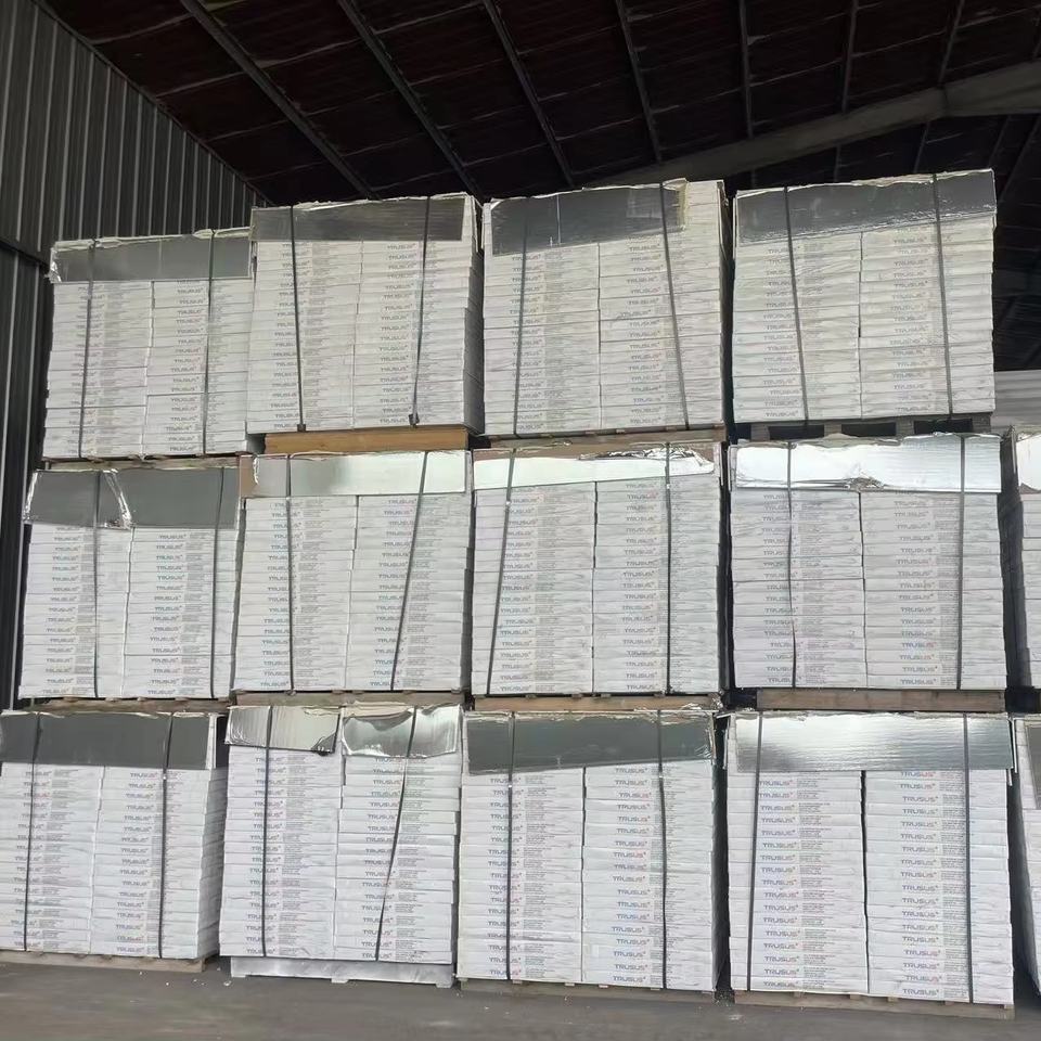 Gypsum Ceiling Panel PVC Laminated Tile 603x603 Soundproof Acoustic ...