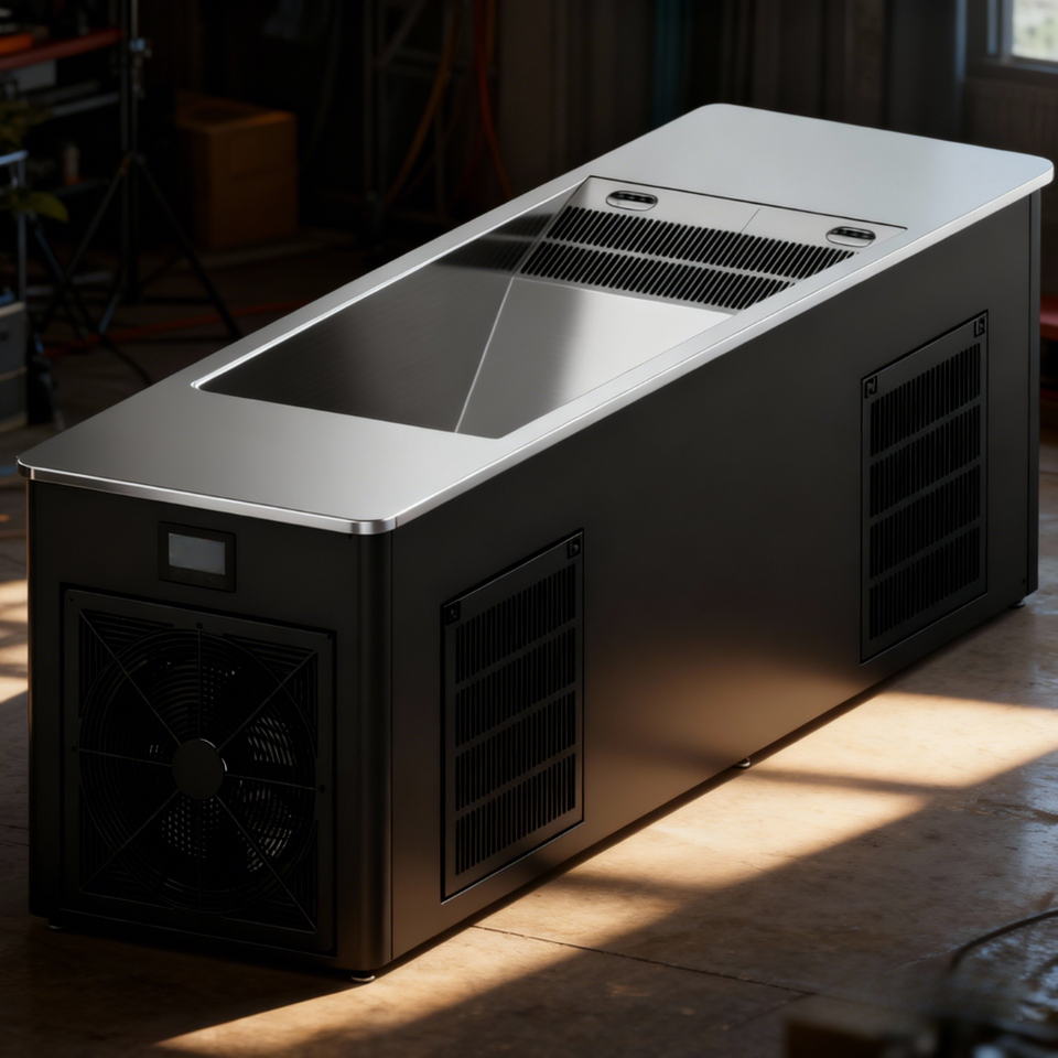 Ice Barrel Chiller System with Compressor & Pump Automatic Rapid ...