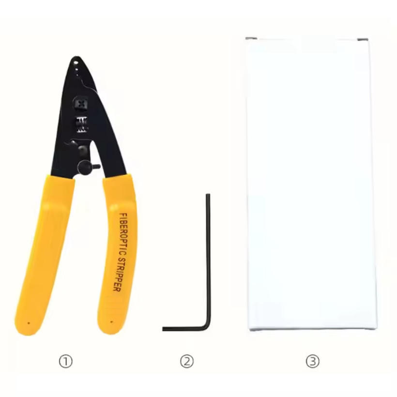 Fiber Optic Stripper FTTH Miller Tripper Aluminum Yellow Strips 125μm ...