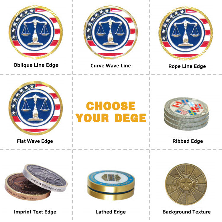 Challenge Coin Custom 3D Logo Die Casting Gold-Plated Metal Coins Soft ...