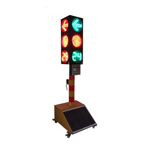 Wholesale portable traffic light with LED Lights and Solar Panels ...